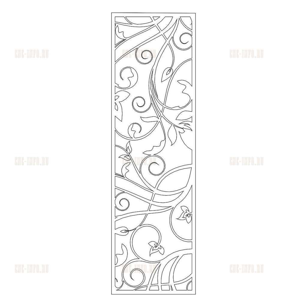 Декоративная решётка «Ажур Модель V Nscre 0195 Eps Dxf Cdr 2d