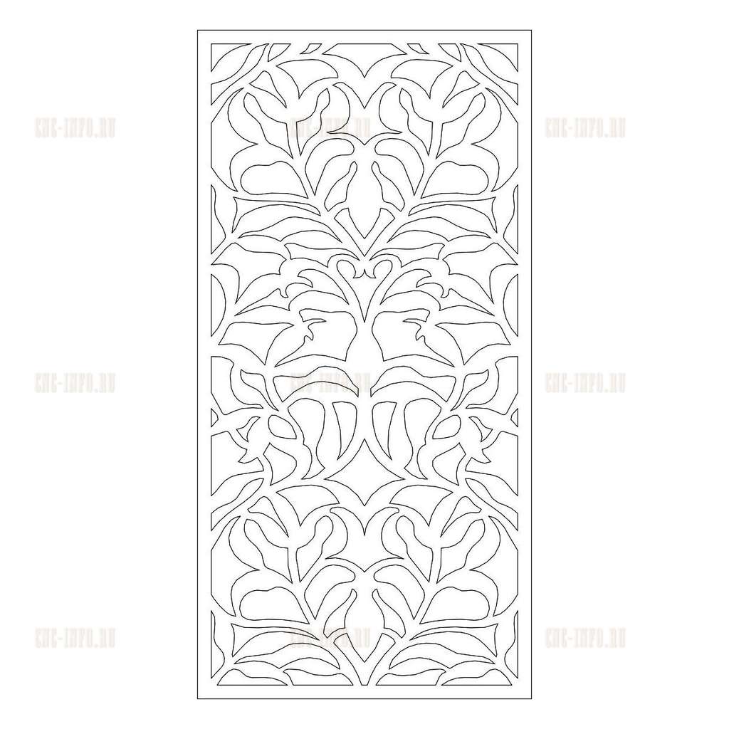 Декоративная решётка «Геометрия Модель V Nscre 0206 Eps Dxf Cdr