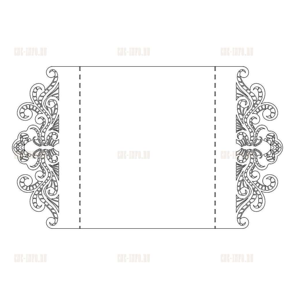 Свадебная открытка Вензель Модель V Nwed0361 Eps Dxf Cdr 2d 0569