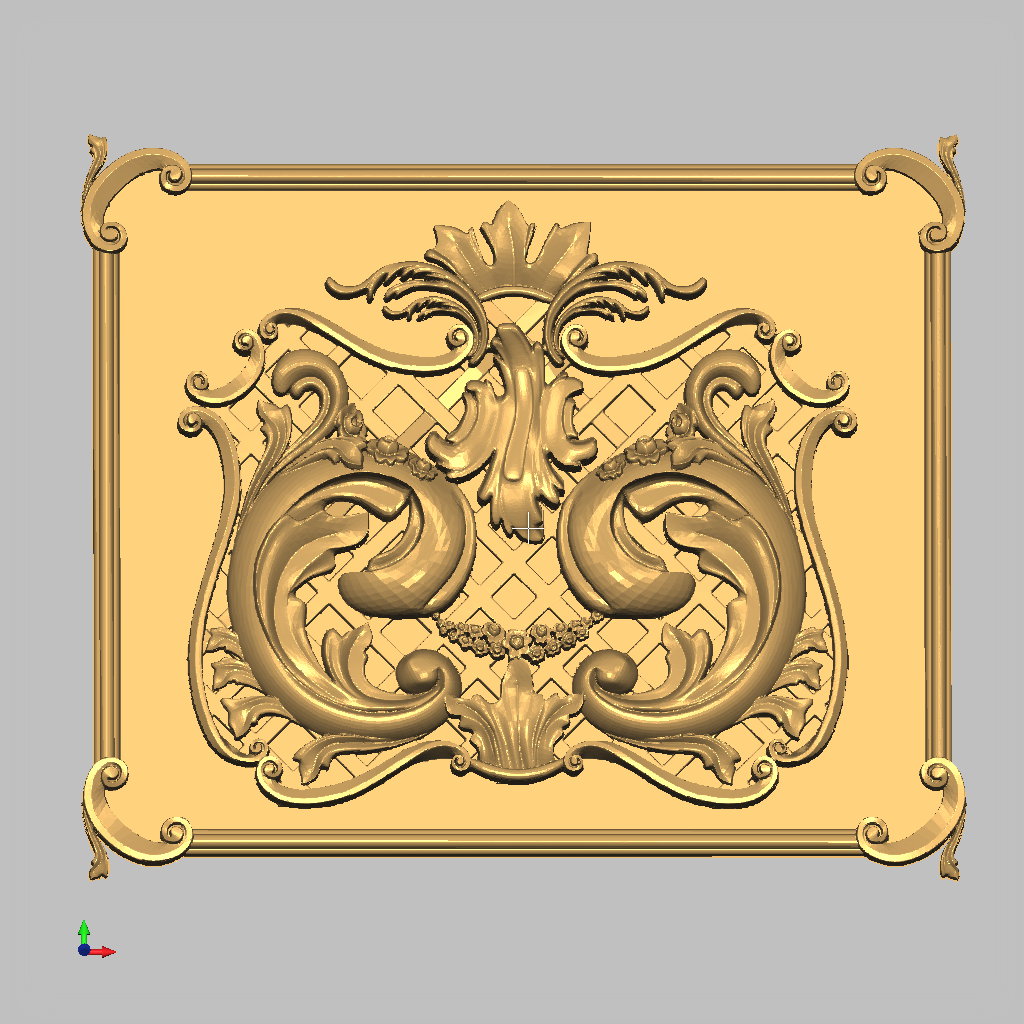 Decorative panel "Pattern" (Model 2831) STL download