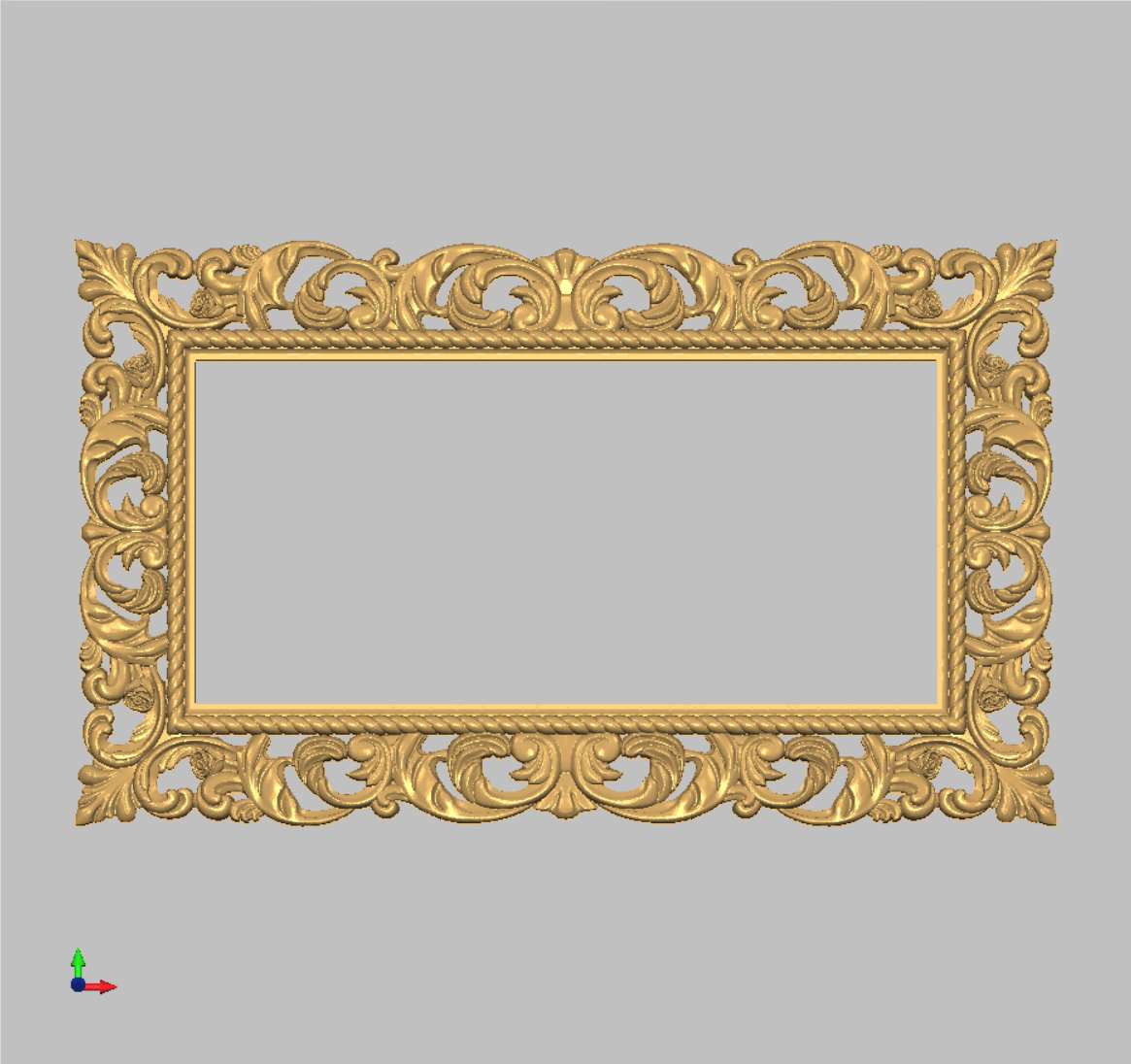 Rectangular "Pattern" frame (model 6075) STL model for CNC (CNC) Fraser ...