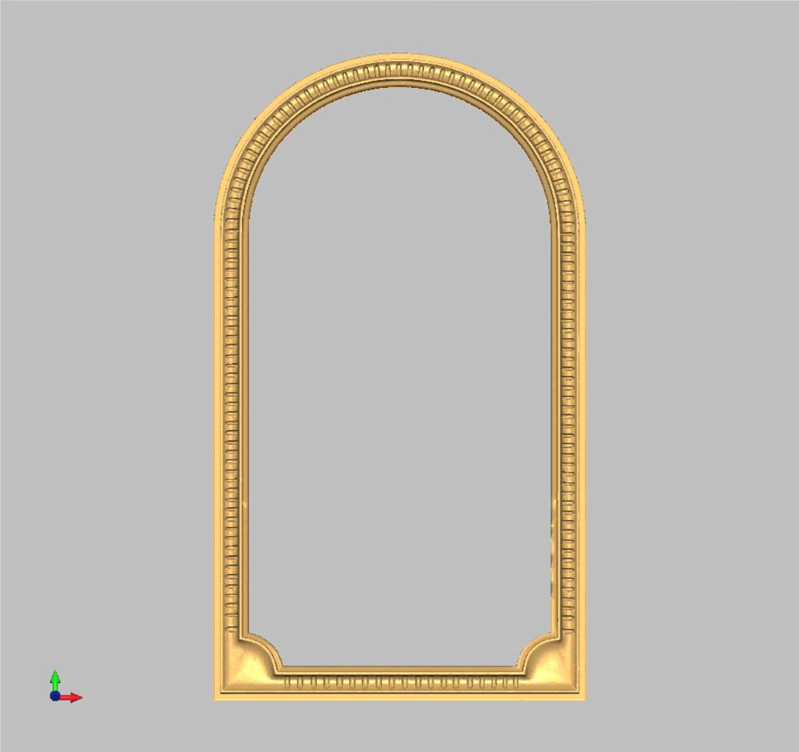 Rectangular frame «arch» (model 6194) STL model for CNC router free ...