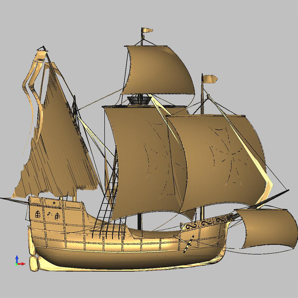 Ship "Santa Maria" (Model 8004) STL download