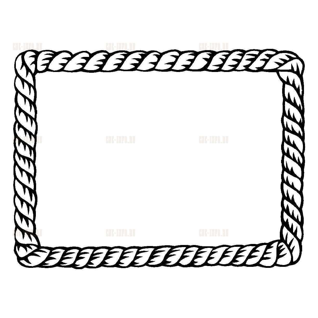 Frame «Rope» (model v-pann_1174) EPS, DXF, CDR, 2D vector model