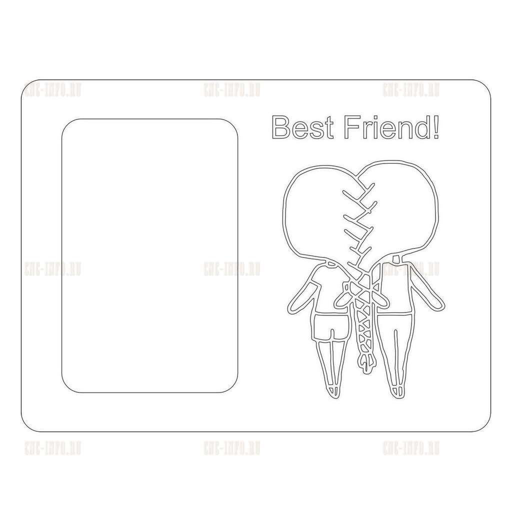 The sign «Best Friend» (model v-nfr_0016) EPS, DXF, CDR, 2D vector model