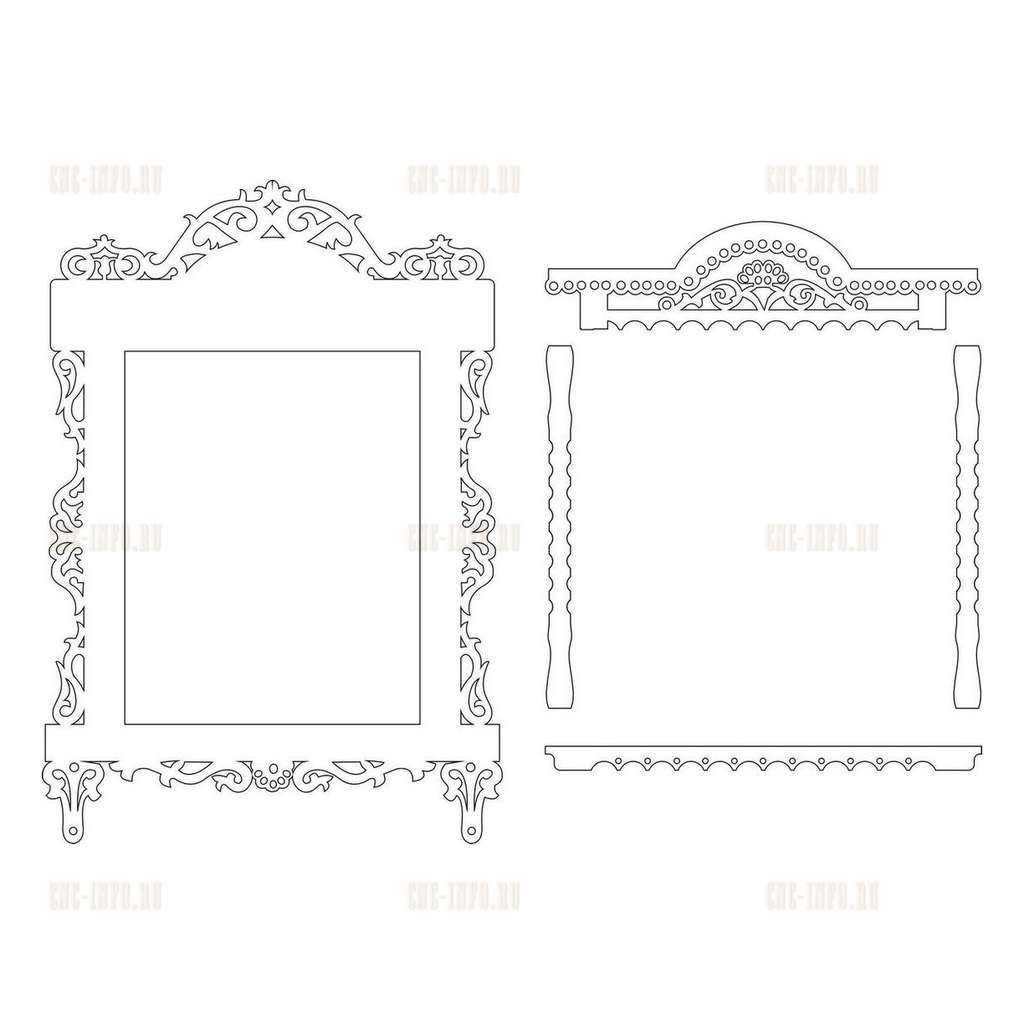 Frame «Vintage pattern» (model v-nfr_0080) EPS, DXF, CDR, 2D vector model
