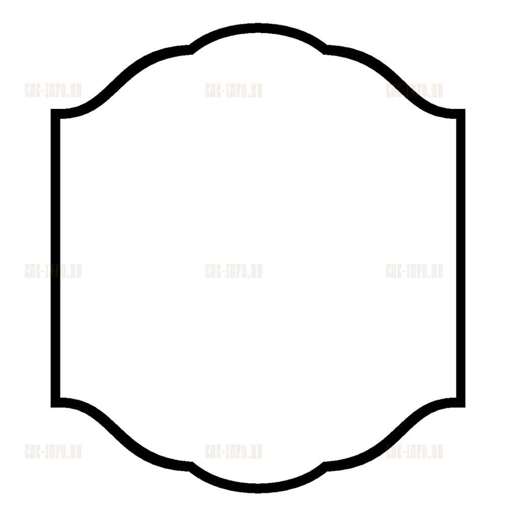 Frame «Figure» (model v-nfrad_0288) EPS, DXF, CDR, 2D vector model