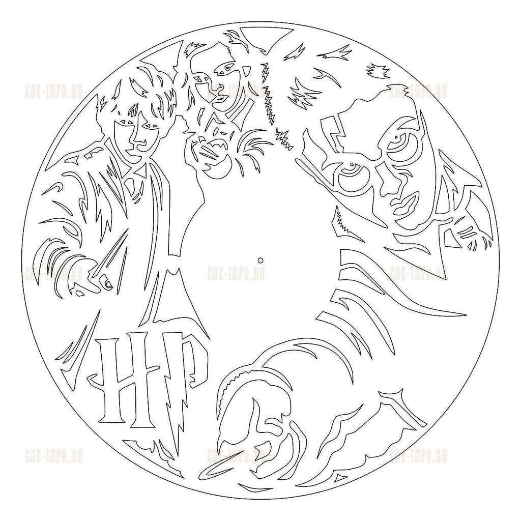 Harry Potter watch (model v-nkloc_0008) EPS, DXF, CDR, 2D vector model