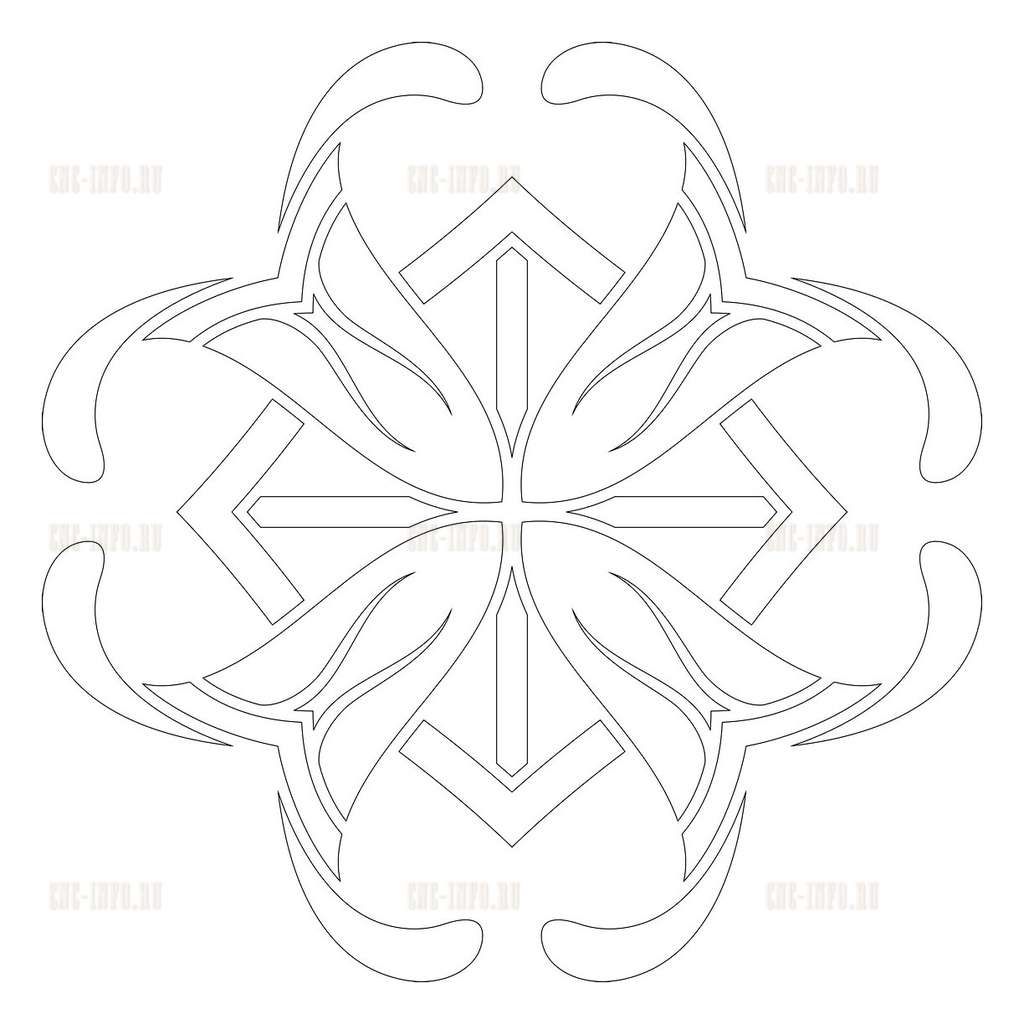 Mandala «Direction of the Wind» (model v-nman_0415) EPS, DXF, CDR, 2D ...