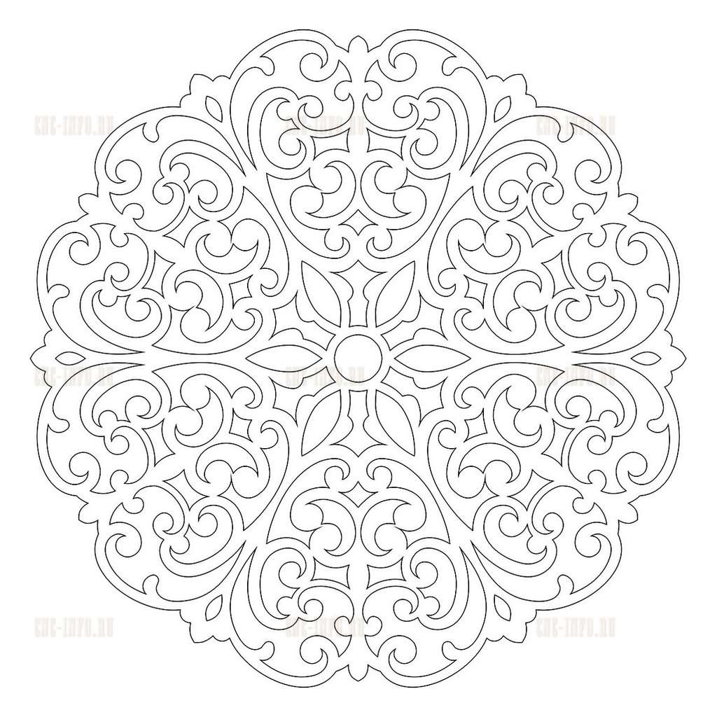 Mandala «vortex of harmony» (model v-nman_0501) EPS, DXF, CDR, 2D ...
