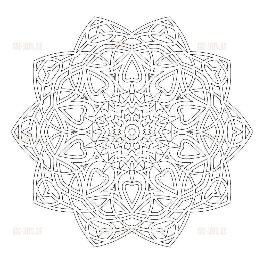 Mandala «Core» (model v-nman_0508) EPS, DXF, CDR, 2D vector model
