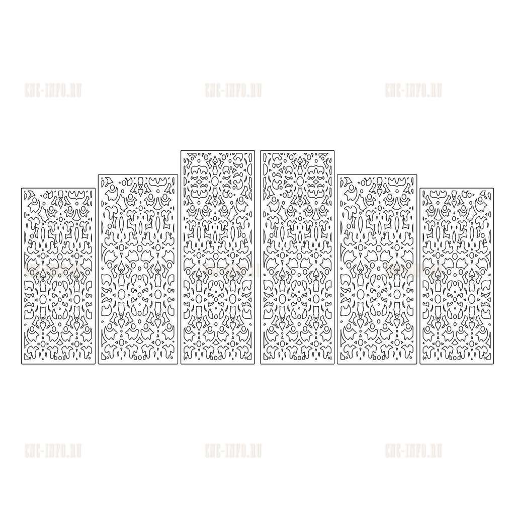 Decorative lattice «Openwork» (model v-nscre_0120) EPS, DXF, CDR, 2D ...