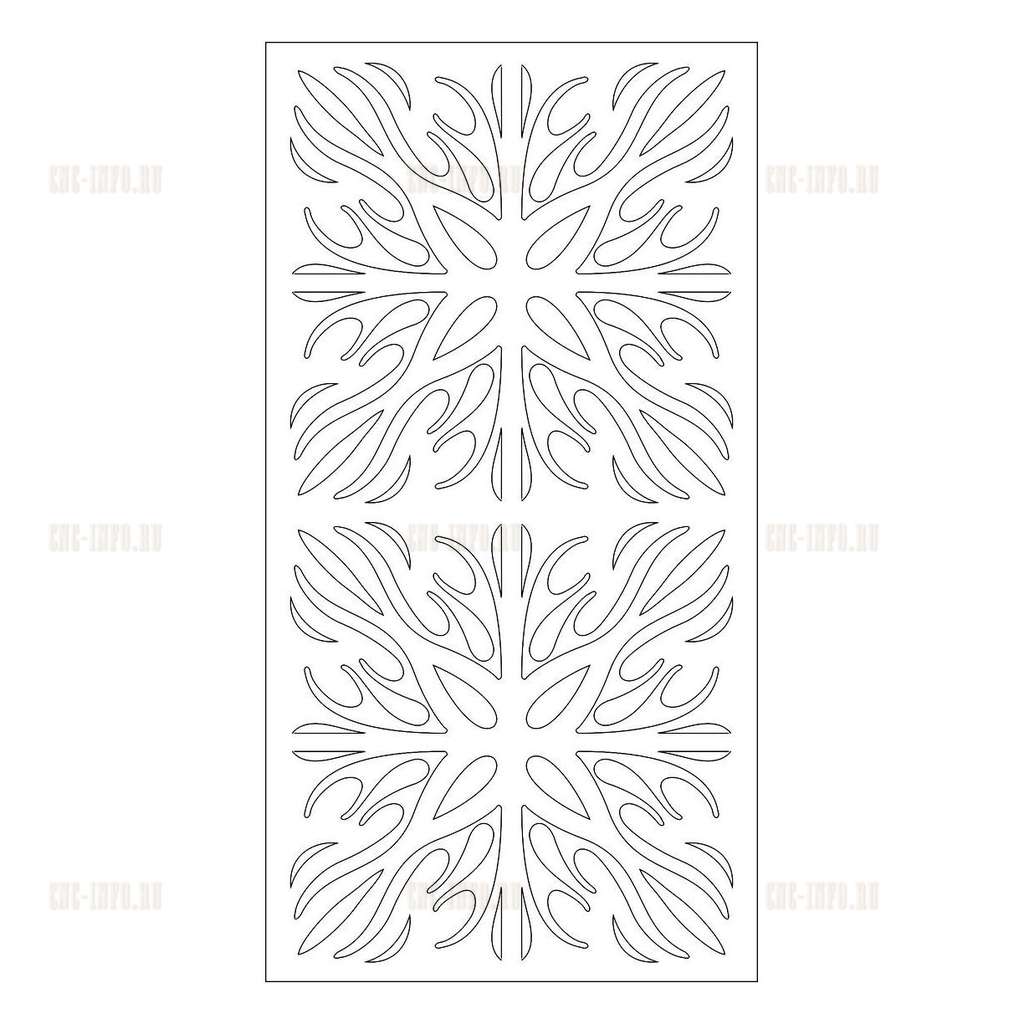 Decorative lattice «Wave» (model v-nscre_0639) EPS, DXF, CDR, 2D vector ...