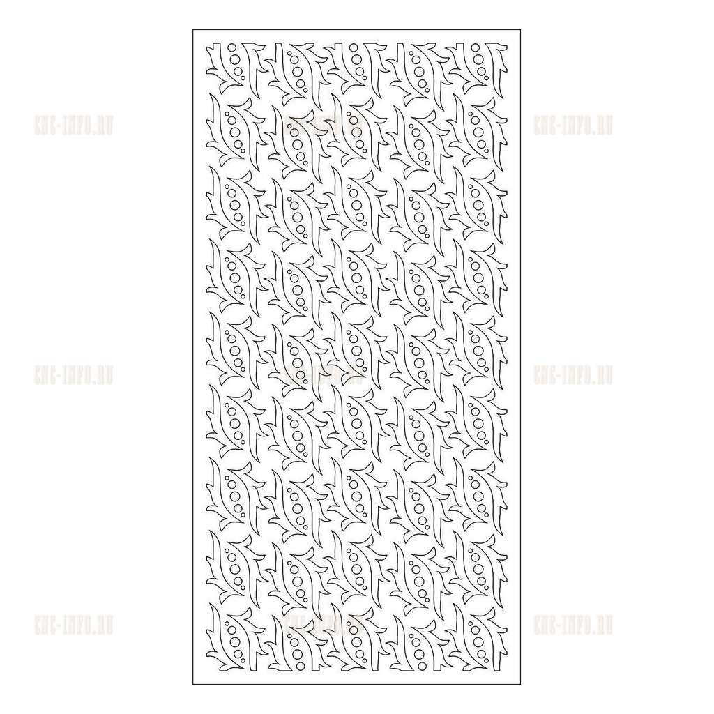 Decorative lattice «Wave» (model v-nscre_1209) EPS, DXF, CDR, 2D vector ...
