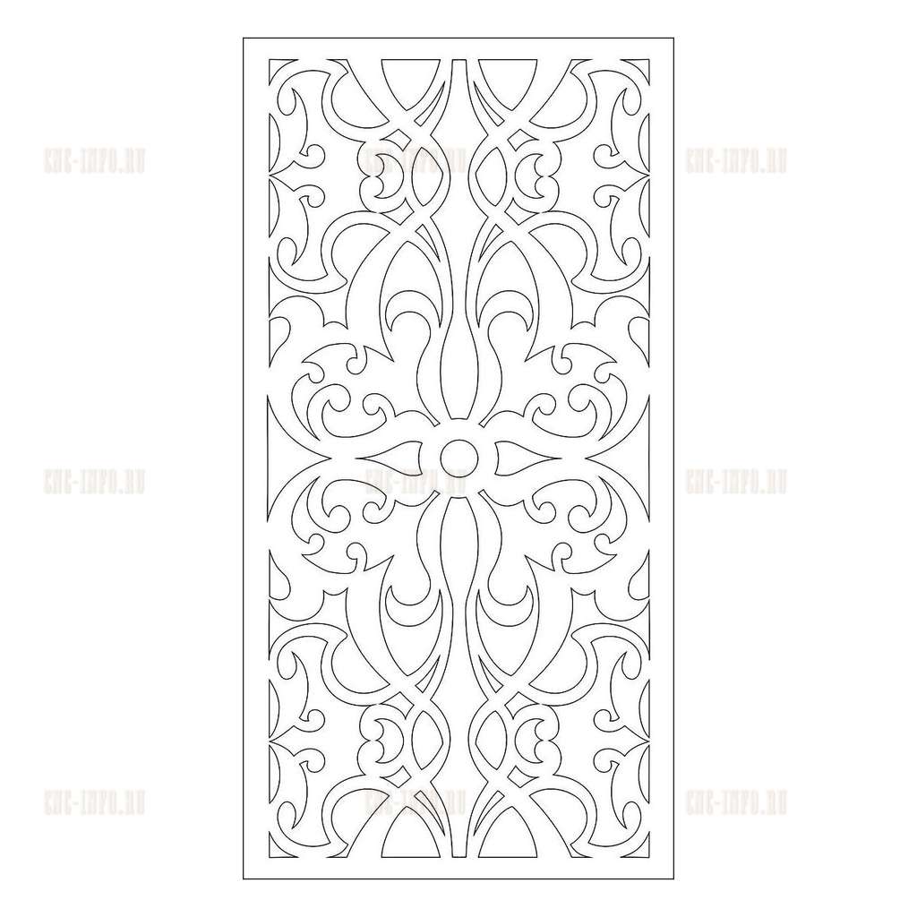 Decorative lattice «pattern» (model v-nscre_1856) EPS, DXF, CDR, 2D ...
