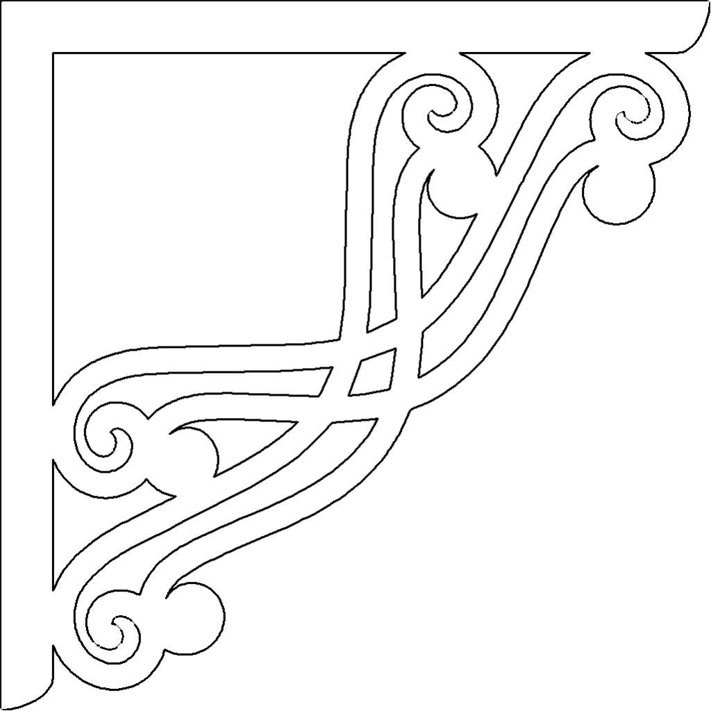 Corner (Model v-1815) EPS, DXF, 2D vector model