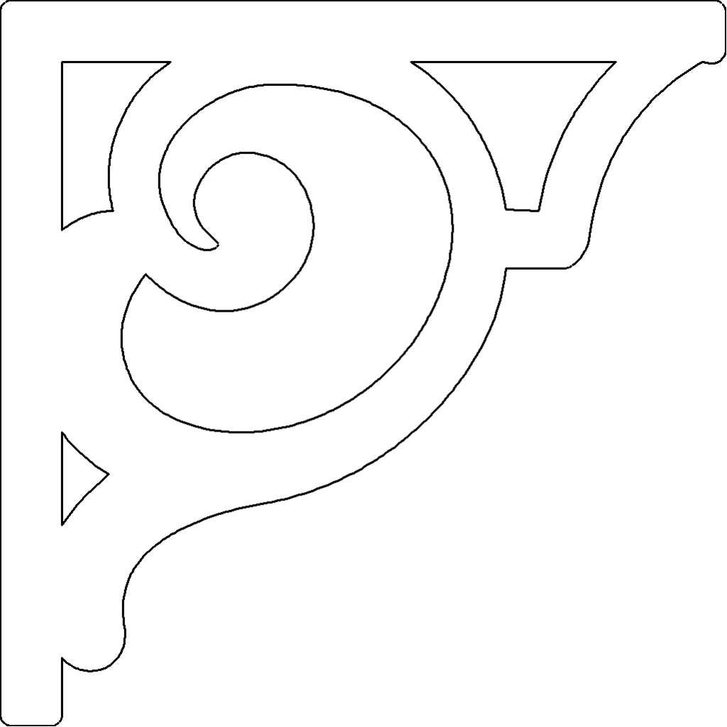 Corner (Model v-1847) EPS, DXF, 2D vector model