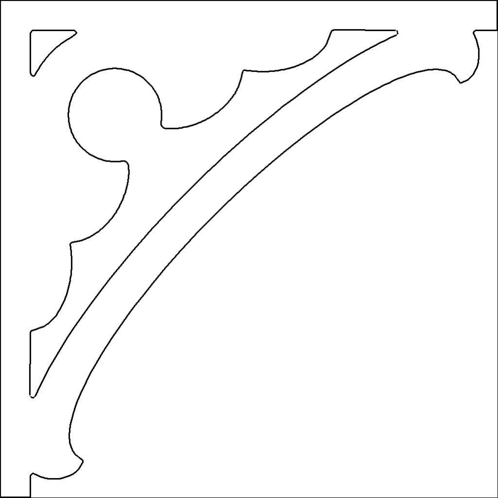 Corner (Model v-1864) EPS, DXF, 2D vector model