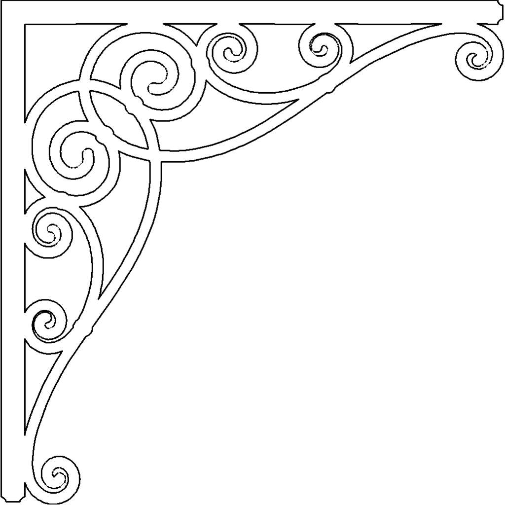 Corner (Model v-1869) EPS, DXF, 2D vector model