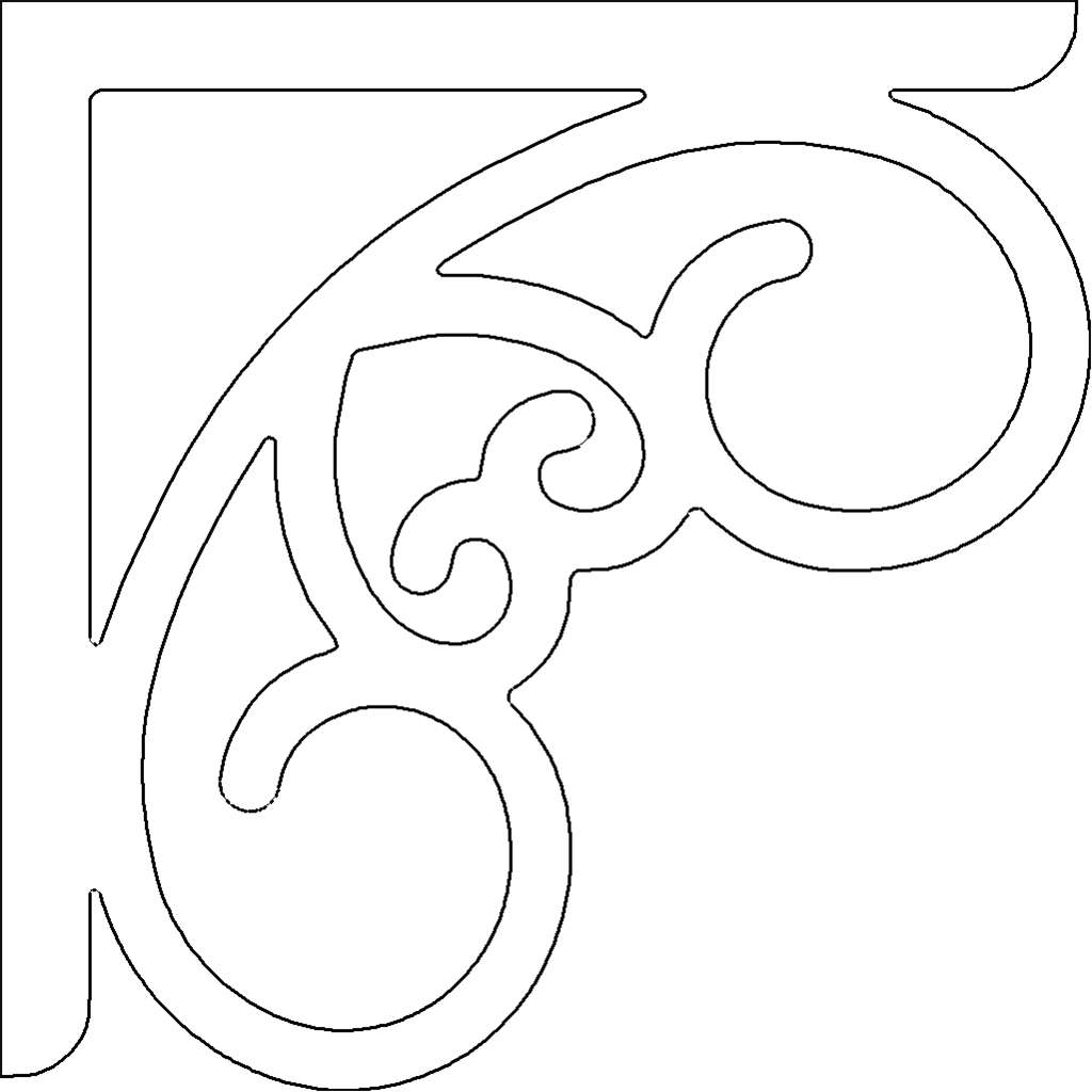 Corner (Model v-1871) EPS, DXF, 2D vector model
