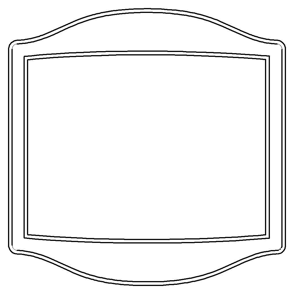 Frame (Model v-4741) DXF, EPS, CAD 2D vector model