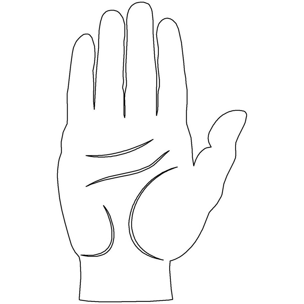 «Hand silhouette» (Model v-1702) EPS, DXF, 2D vector model