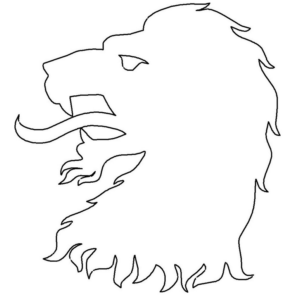 «Heraldic creature head» (Model v-1712) EPS, DXF, 2D vector model