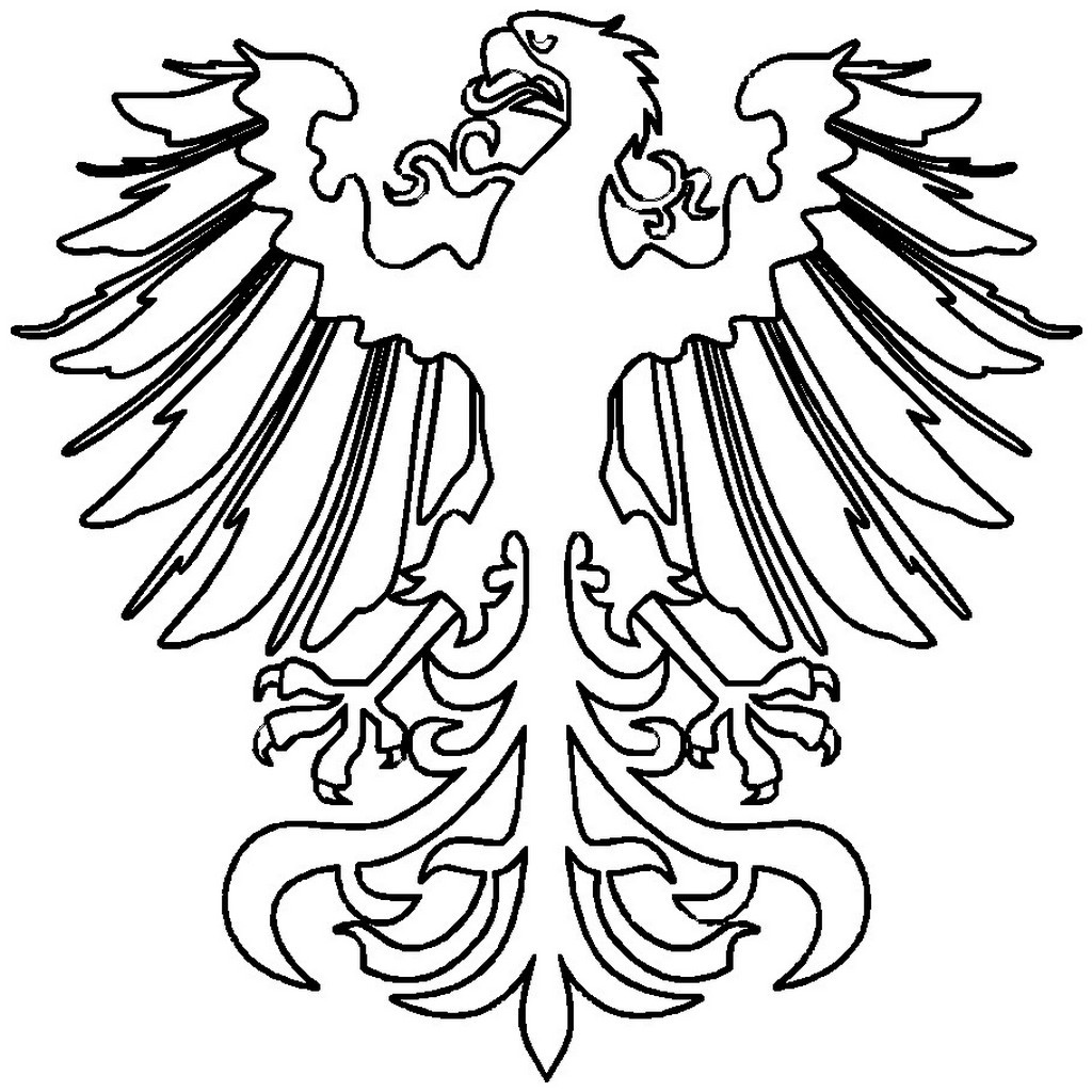 «Heraldic coat of arms» (Model v-1727) EPS, DXF, 2D vector model