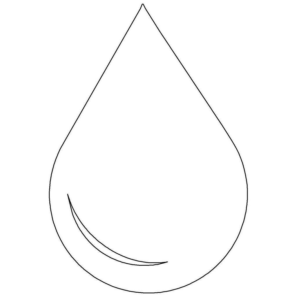 «Water drop» (Model v-3018) DXF, EPS, CAD 2D vector model