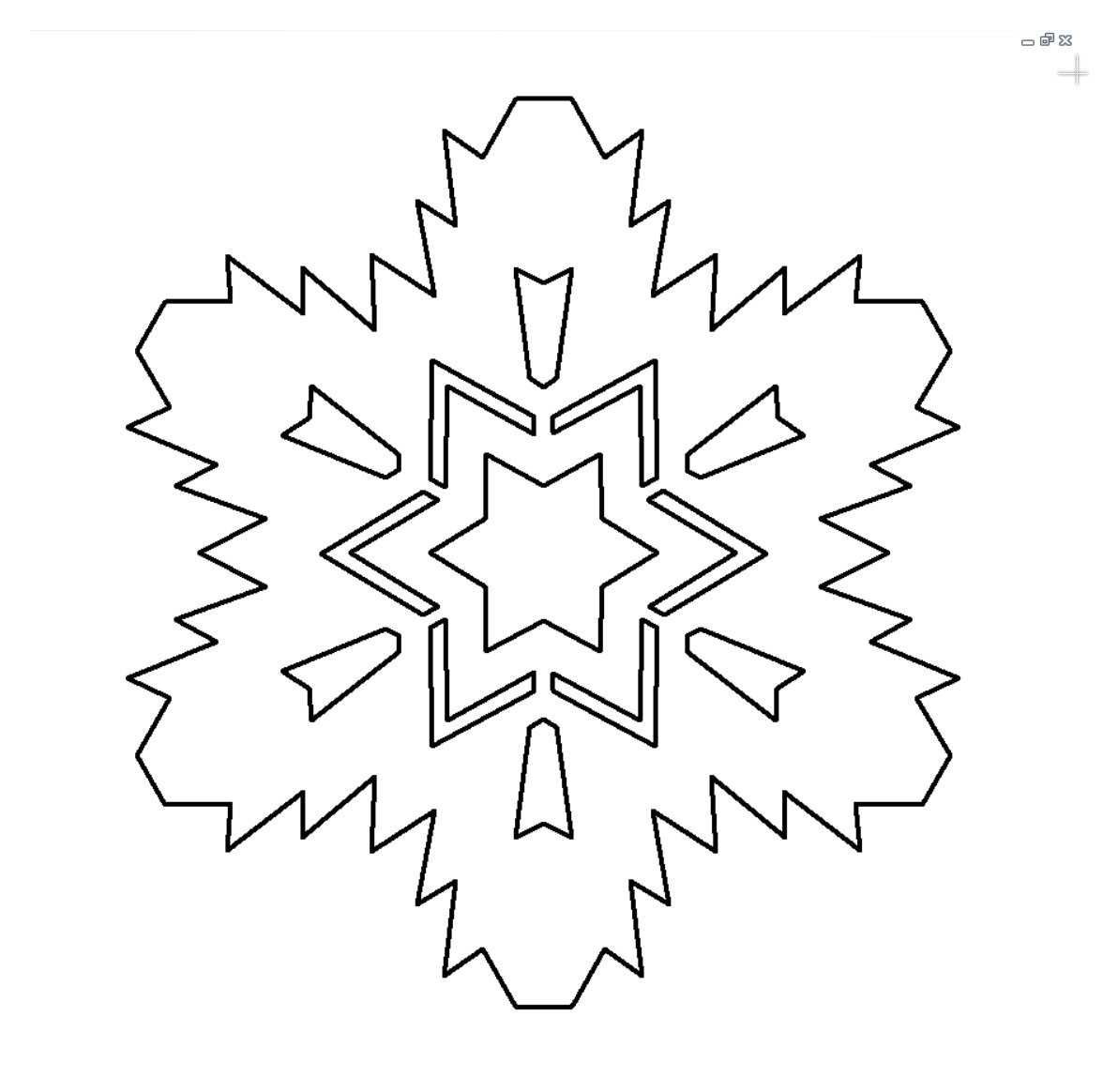Snowflake (Model v-1530) EPS, DXF, 2D vector model