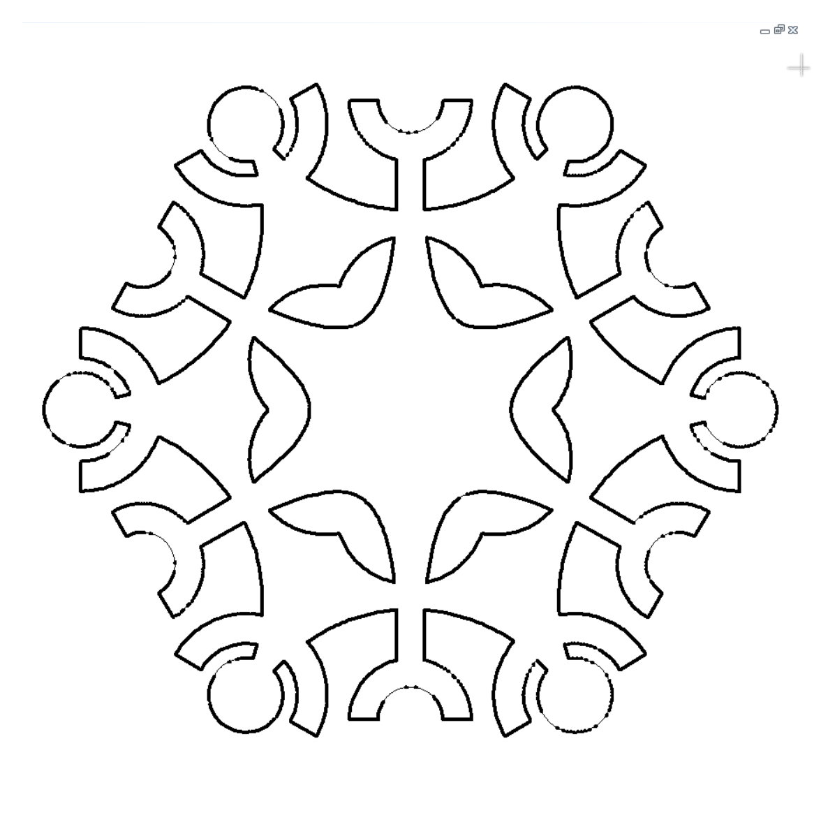 Snowflake (Model v-1575) EPS, DXF, 2D vector model