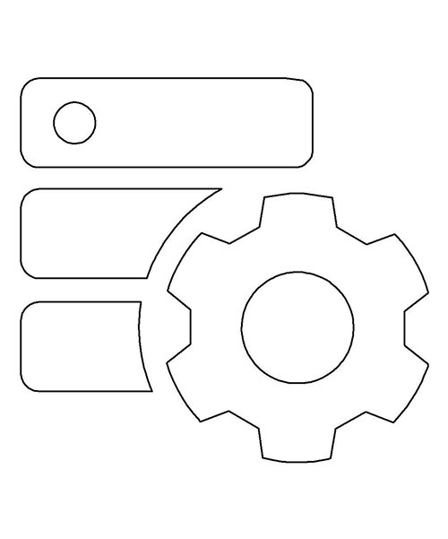 Catalog of free vector models of data icons in DXF, CDR, EPS format
